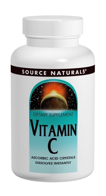 Source Naturals, Inc. Vitamin C Ascorbic Acid Crystals 16 oz Powder - VitaminLife
