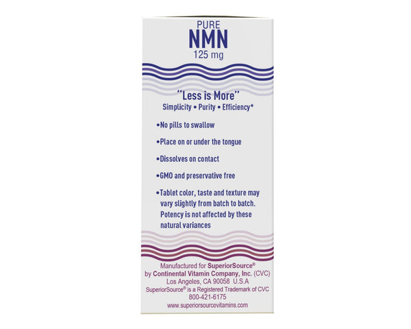 Superior Source NMN 125 mg 60 Sublingual Tablet - VitaminLife