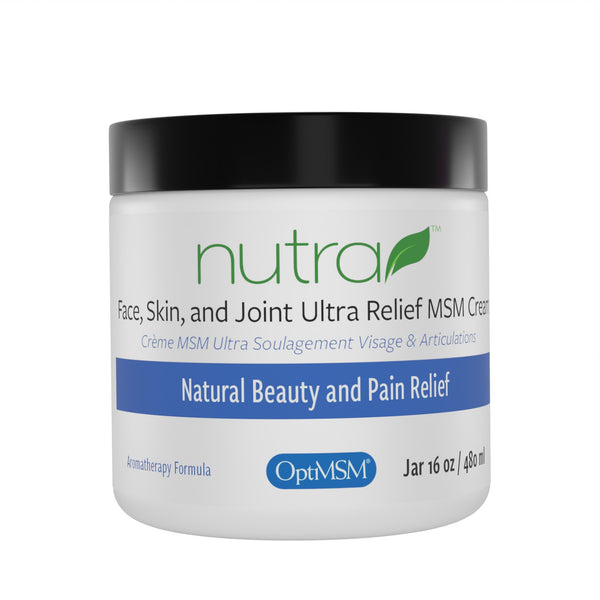 Nutra Health Face, Skin & Joint Relief MSM Cream 16 oz (480ml) Jar ...