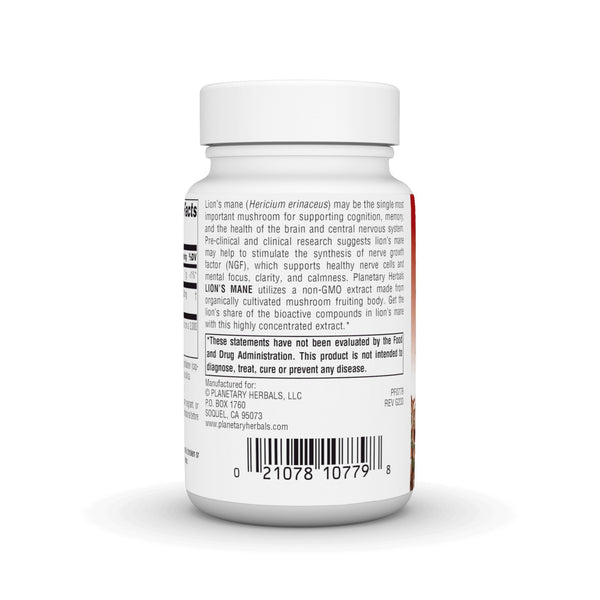 Planetary Herbals Lion's Mane 500 mg 30 VegCap - VitaminLife