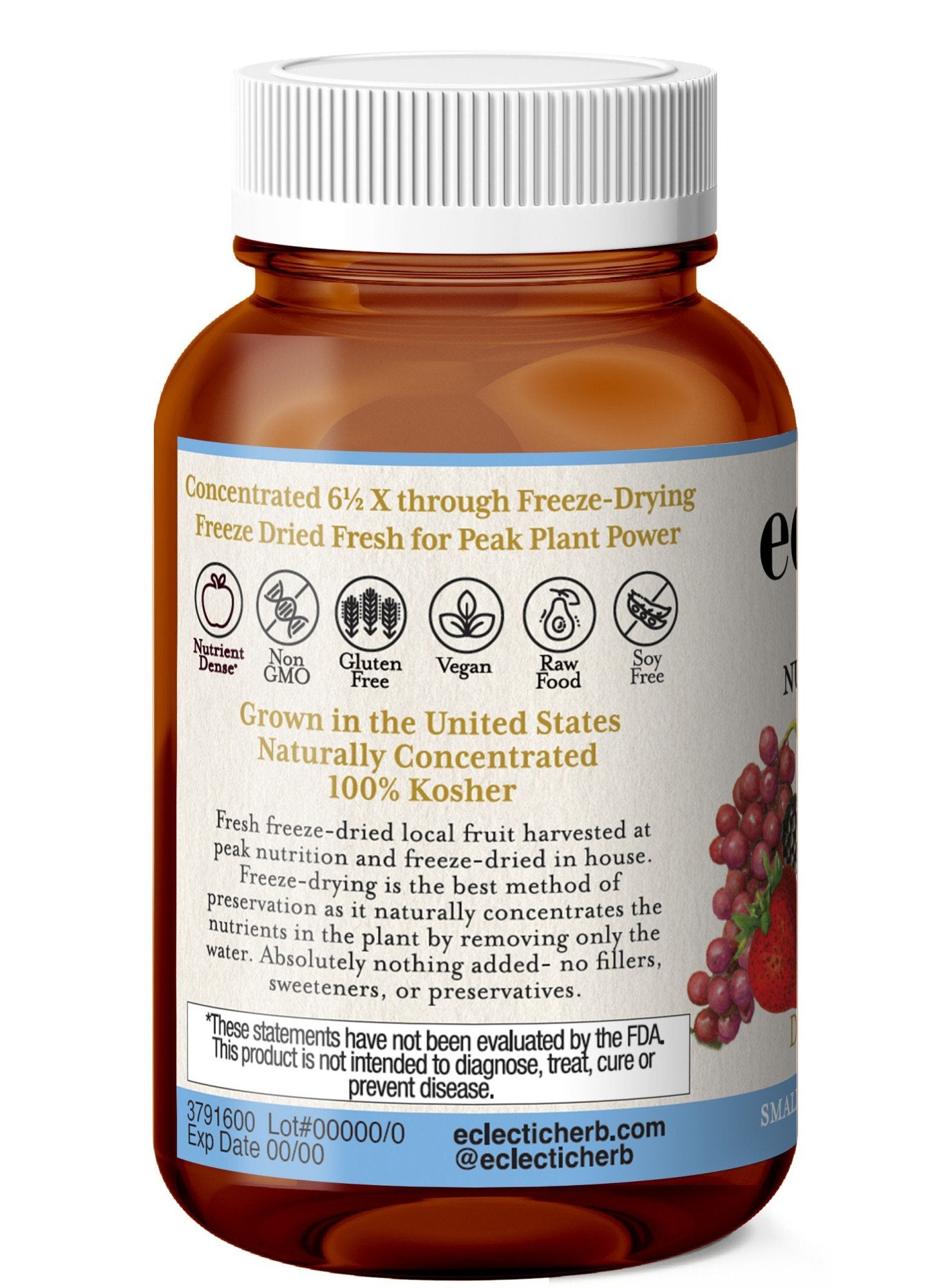 Eclectic Herb Nutrigenomic Super Berry Powder 90 g Powder - VitaminLife