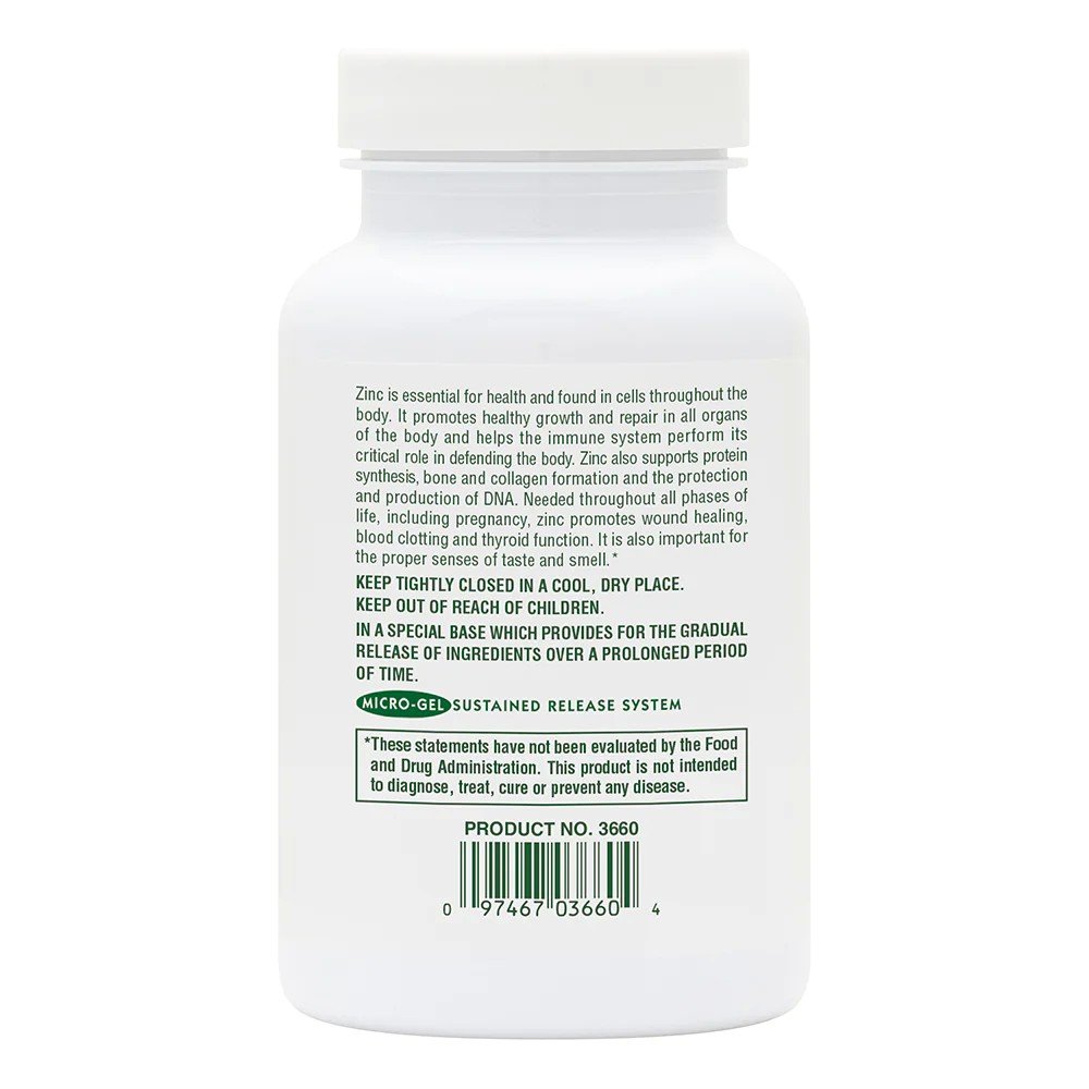 Nature's Plus Mega Zinc 100mg Time Release 90 Sustained Release Tablet ...