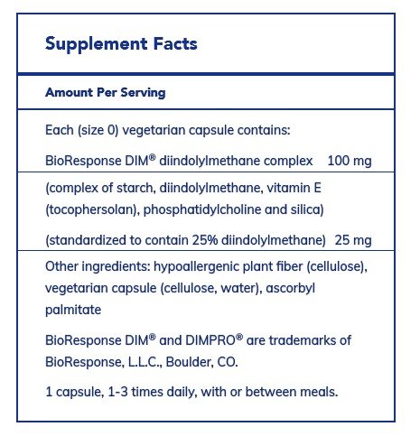 Pure Encapsulations DIM-PRO 100 60 Vegcap - VitaminLife