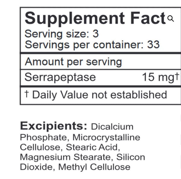 LifeLink CardioPeptase 5mg 100 Tablet - VitaminLife