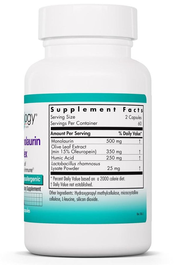 Nutricology Humic Monolaurin Complex 120 VegCap - VitaminLife