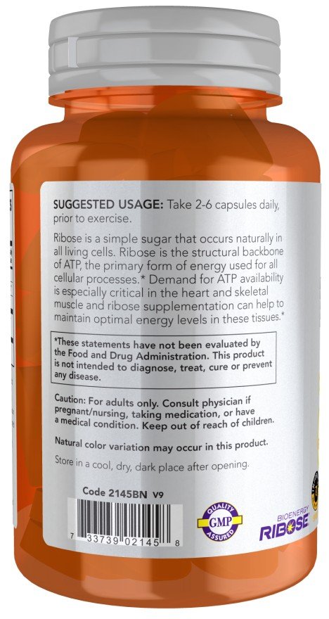 Now Foods Ribose 750mg 120 Capsule - VitaminLife