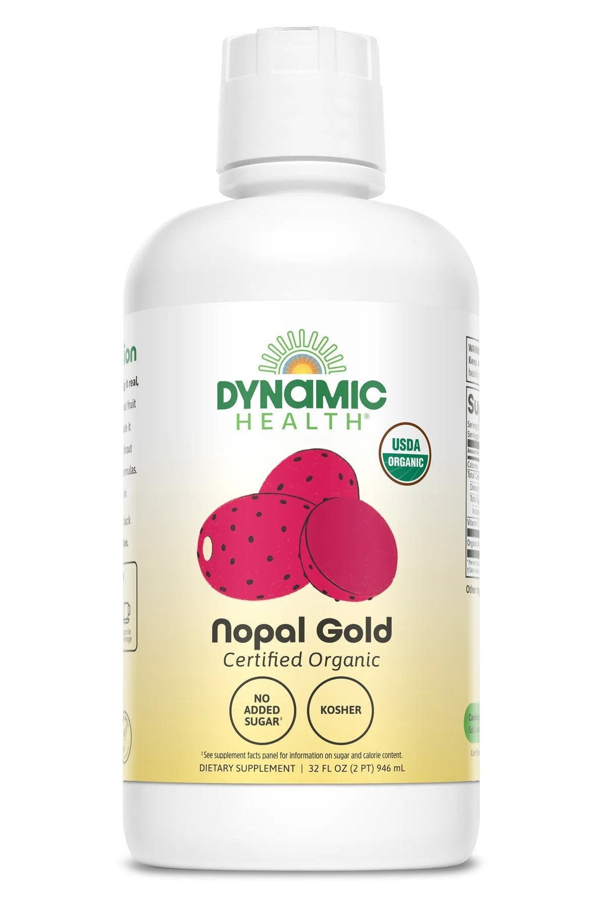 Dynamic Health Organic Certified Nopal Gold-100% Pure Nopal Juice 32 o ...