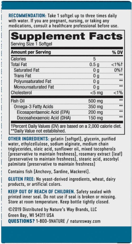 Nature's Way Super Fisol 180 Softgels - VitaminLife